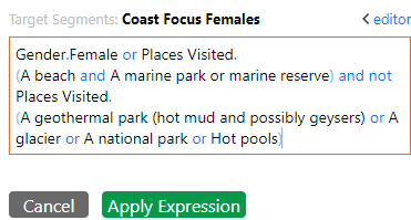 Constructions - Expression Editor – Support