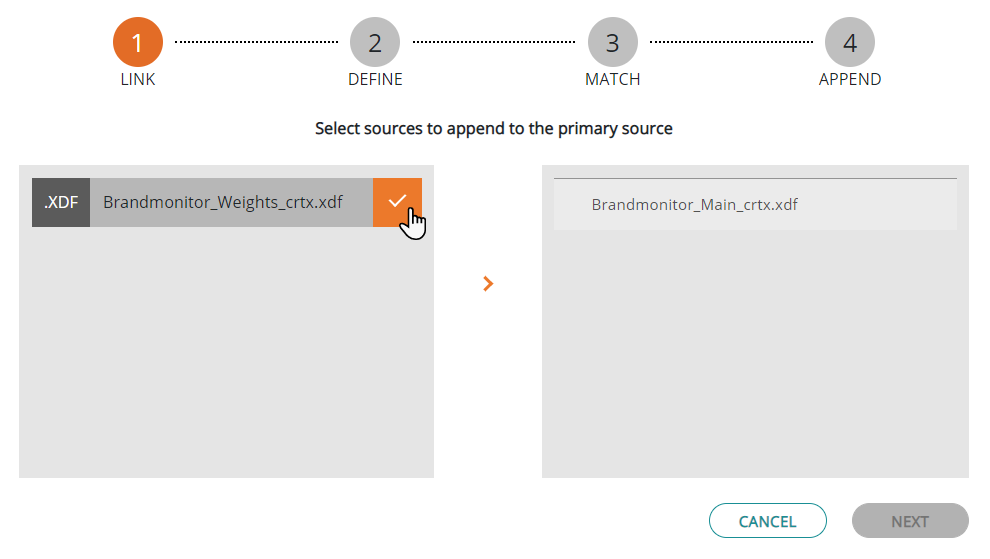 Append data sources – Support