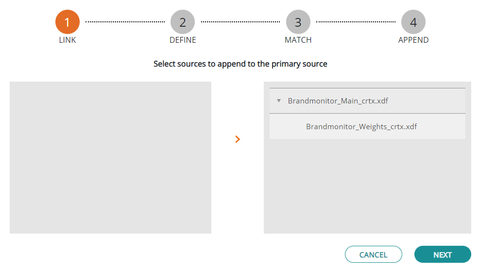 Append data sources – Support